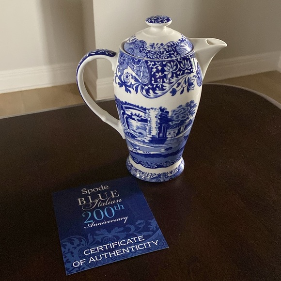 Spode | Dining | Spode Blue Italian 20th Anniversary Hot Beverage Pot ...